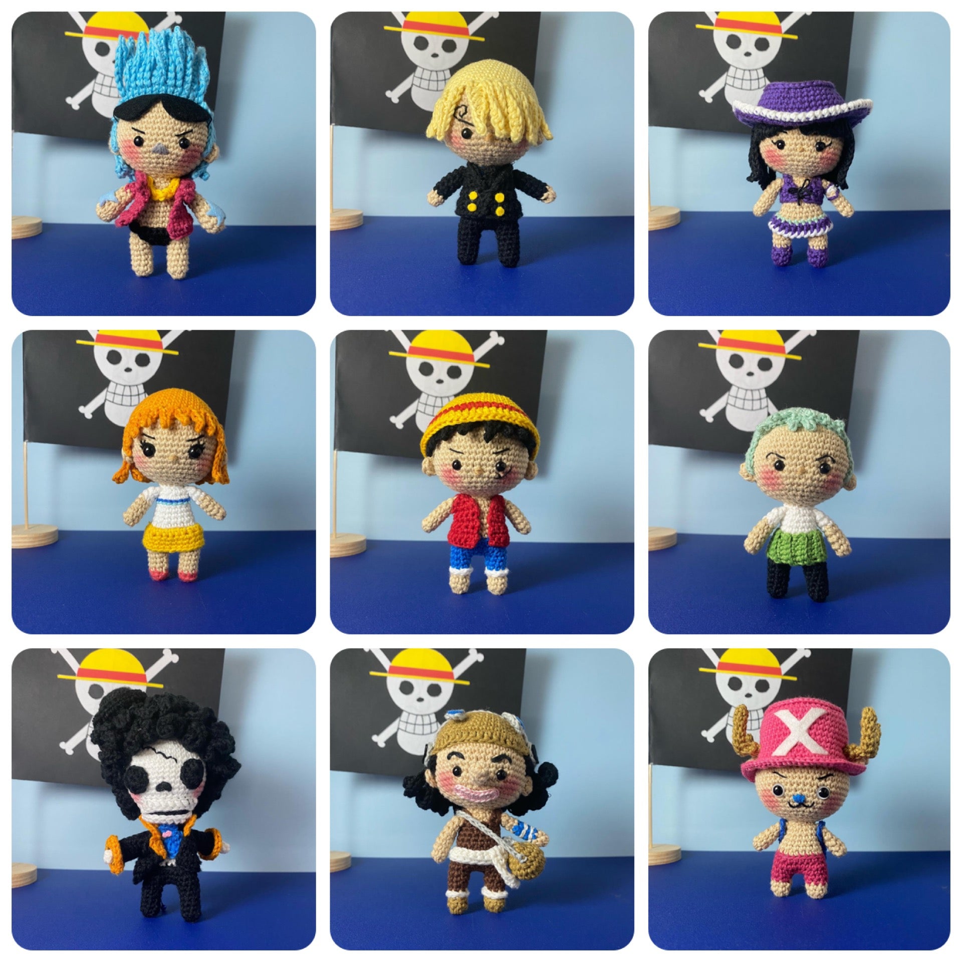 Straw Hat Crew PDF Pattern [Intermediate Level] – nanari.crochet