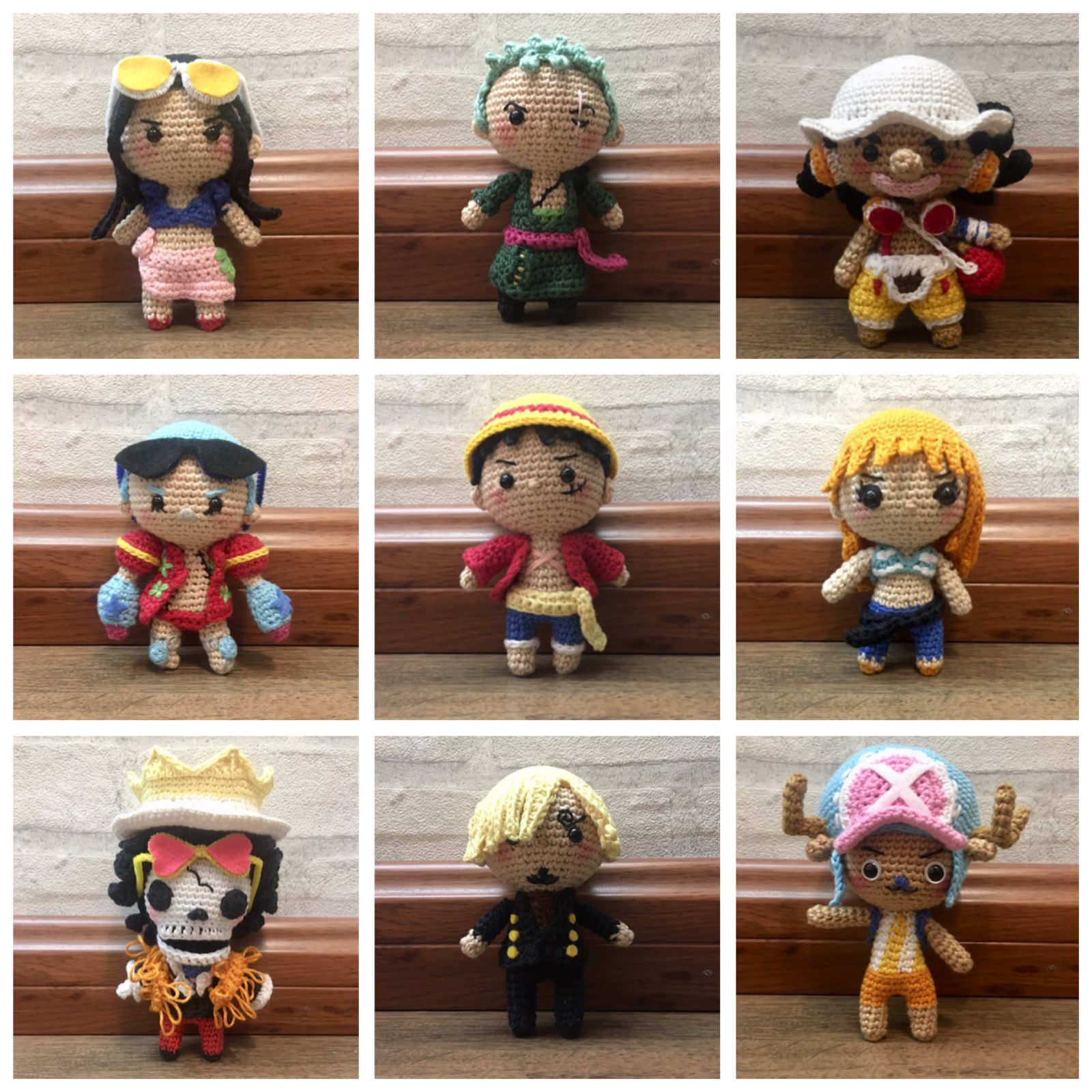 Straw Hat Crew PDF Pattern [Intermediate Level] – nanari.crochet